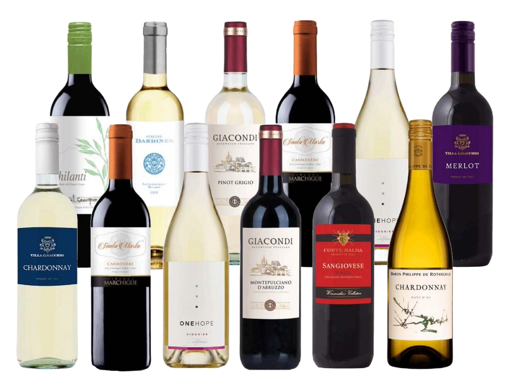 750ml Wines: Red, White & Sparkling Bottles