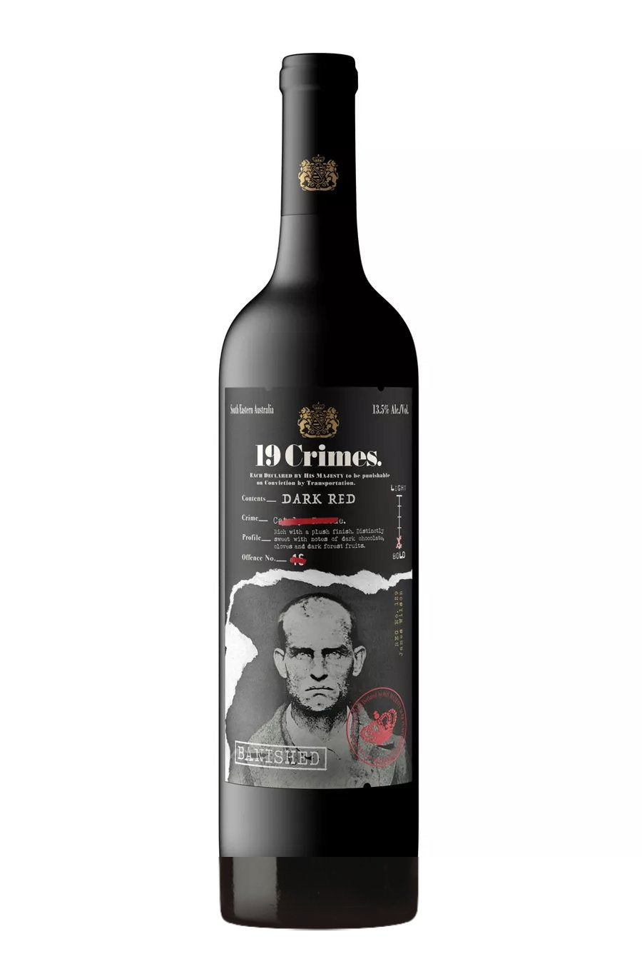 Dark red wine store